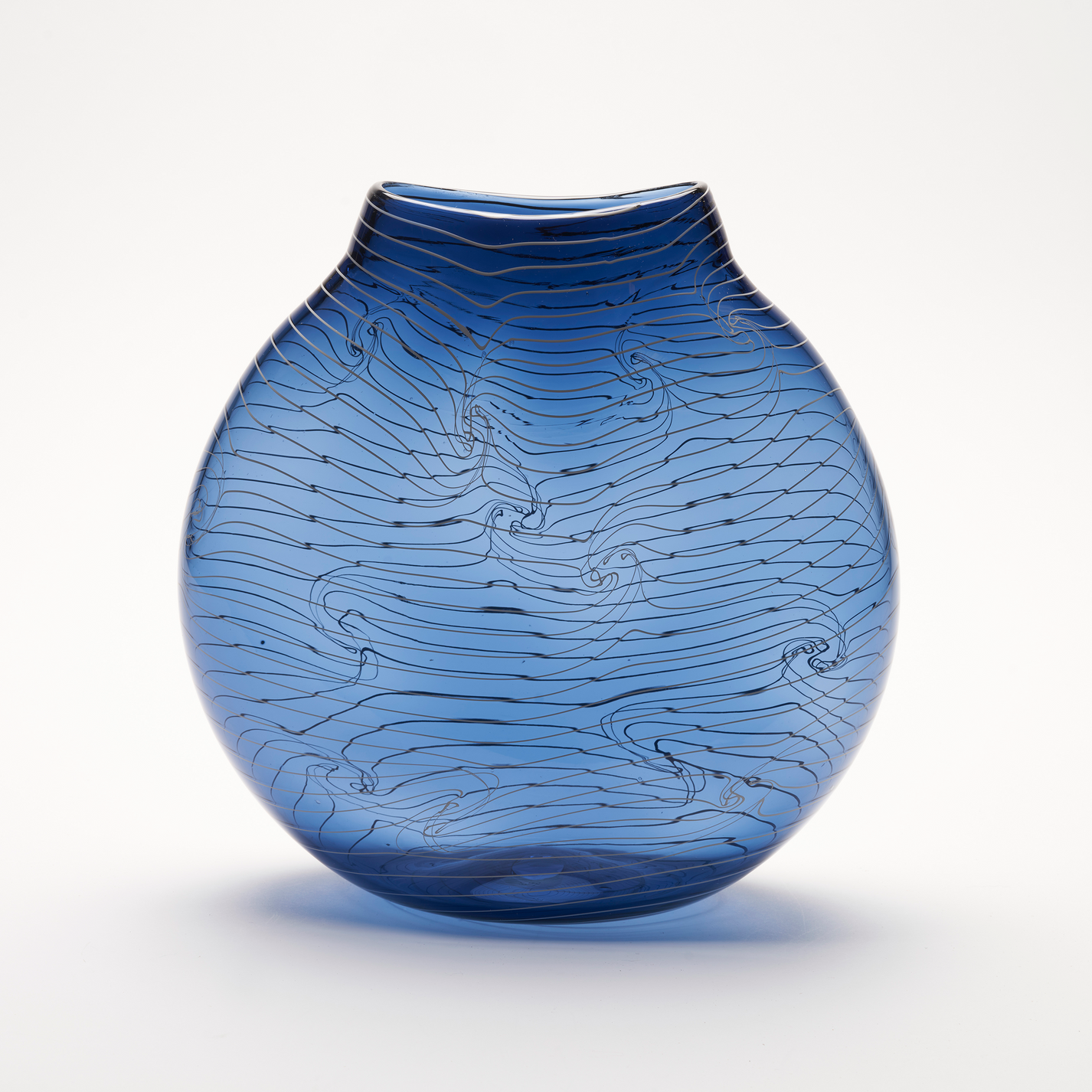 Topographic Flat Vase – Small Batch Glass